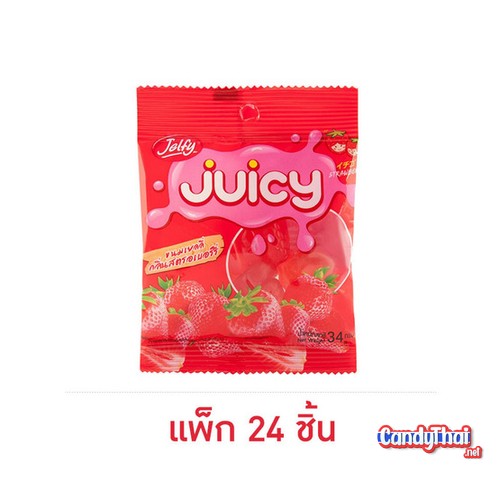 34 grams strawberry jelly gel (24 pack) - Candy Thai