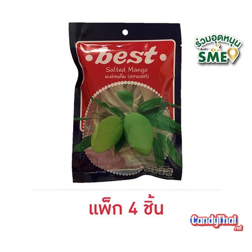 40 grams salted mango base (4 pieces) - Candy Thai
