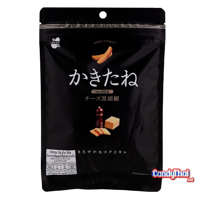 Abeko Kakitane Cheese Kuro Kosho Rice Cracker 60g. - Candy Thai