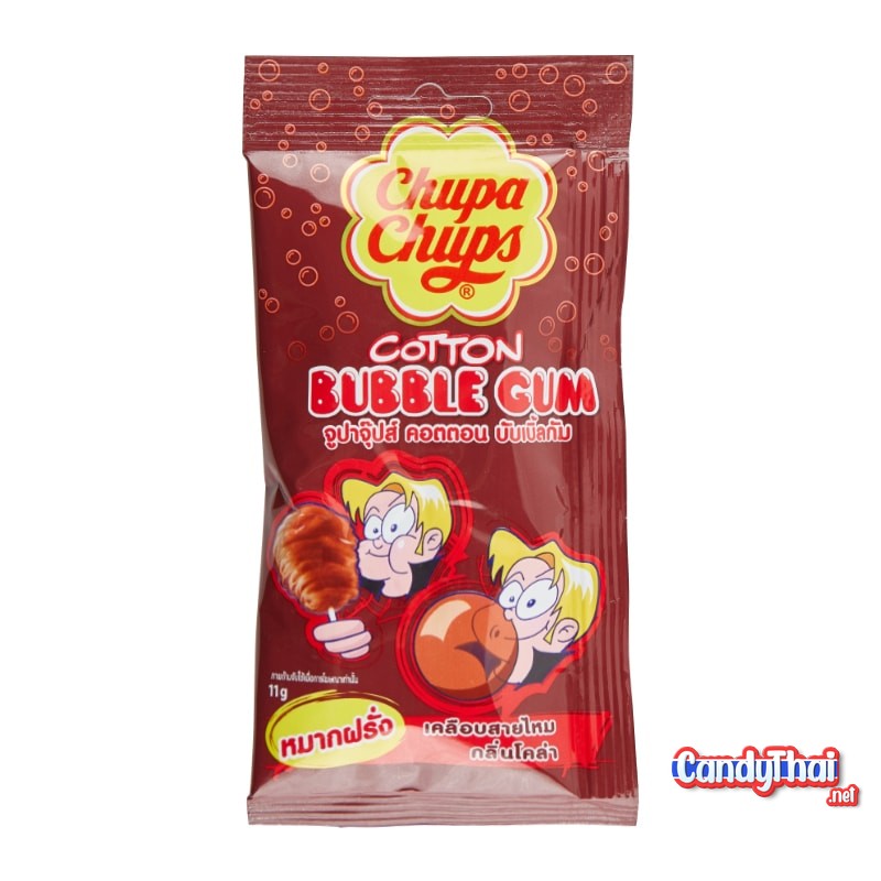 Chupa Chups Cotton Bubble Gum 11g. - Candy Thai