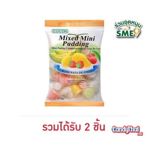 Cocon Mini Pudg, Mixing Jelly, Fruit Flavor 375 grams - Candy Thai