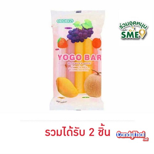 Cocon Yogo Bar, 450 grams of fruit pudding bar - Candy Thai