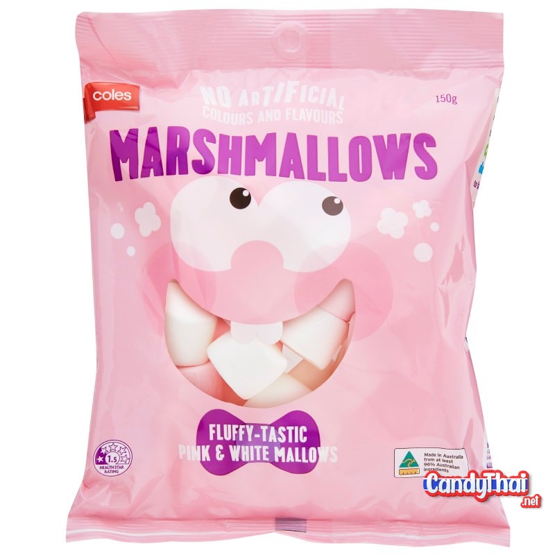 Coles Marshmallows 150g. - Candy Thai