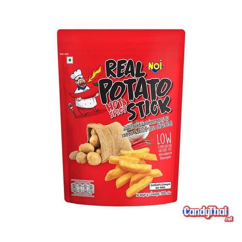 Crispy potato NOO Hot and Spicy Flavor 100 grams - Candy Thai