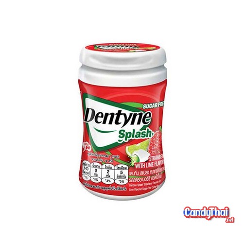 Denteen, splash gum Strawberry 53.2 grams - Candy Thai