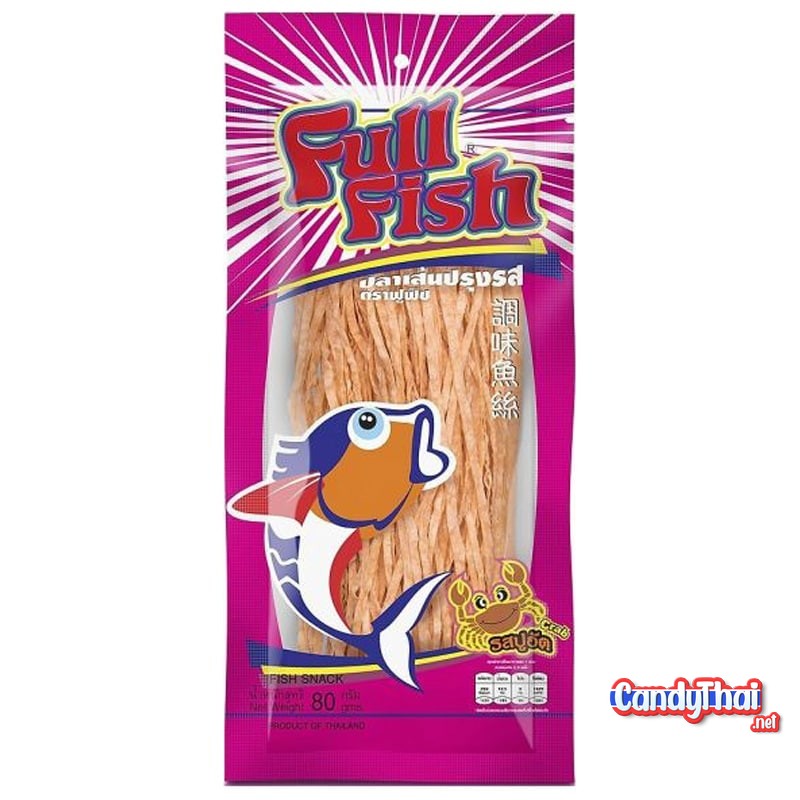 Full Fish Fish Snack Crab Flavour 80g. - Candy Thai