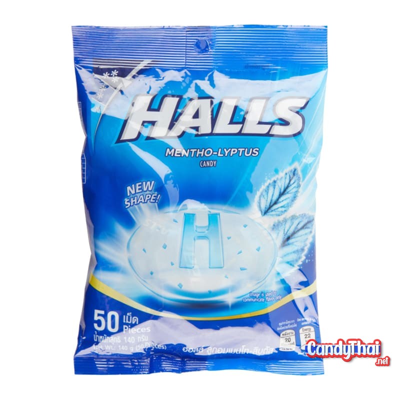 Halls Mentholyptus Candy 140g. - Candy Thai
