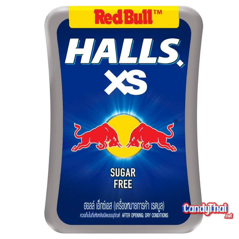 Halls XS RedBull Sugar Free Candy 13.8g. - Candy Thai