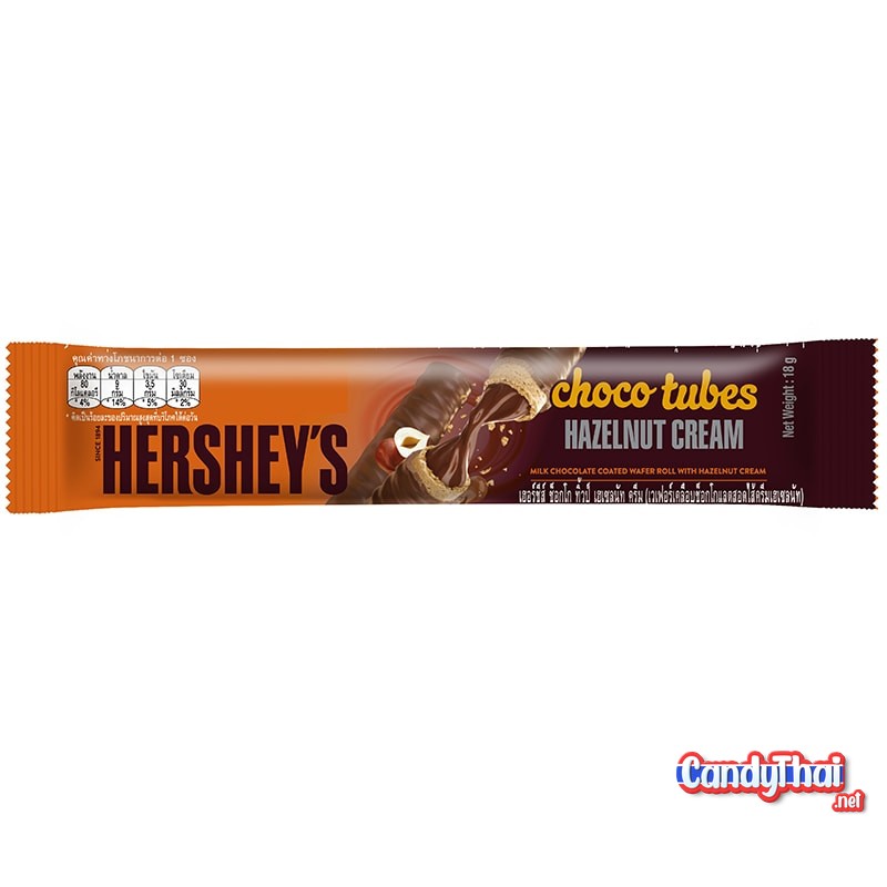 Hershey Choco Tubes Hazelnut Cream 18g. - Candy Thai