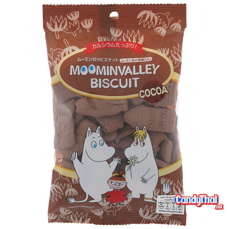 Hokka Moomin Valley Sack Cocoa Biscuit 75g. - Candy Thai