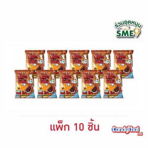 Jolly Jolly, Cola flavor 55 grams (10 packs) - Candy Thai