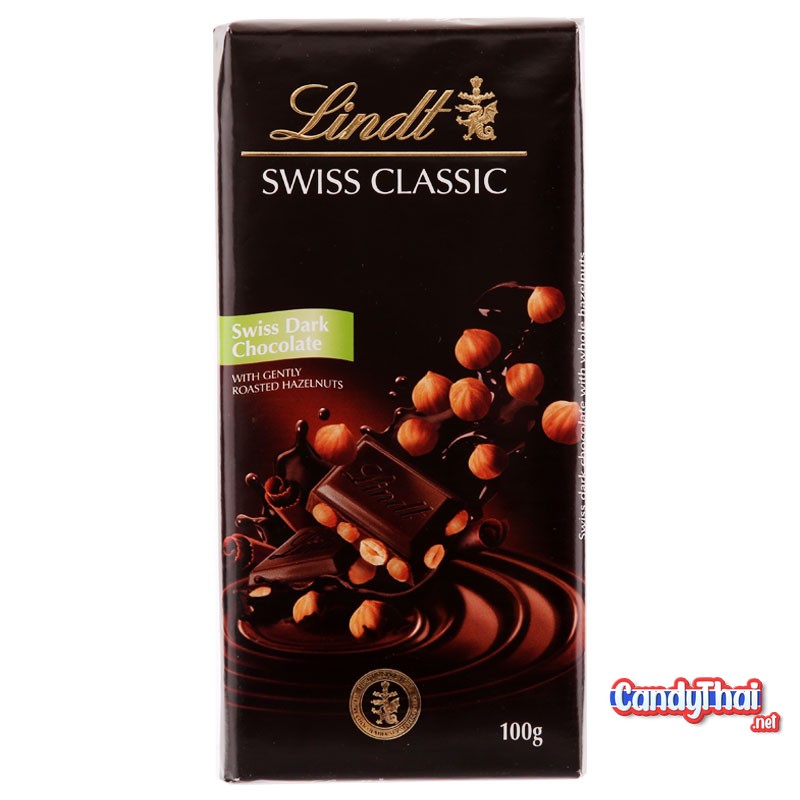 Lindt Hazelnut Dark Chocolate 100g. - Candy Thai