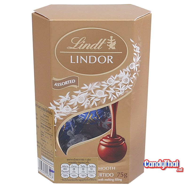 Lindt Lindor Cornet Assorted Chocolate 75g. - Candy Thai Lindt Lindor Cornet Assorted Chocolate 75g. - Candy Thai