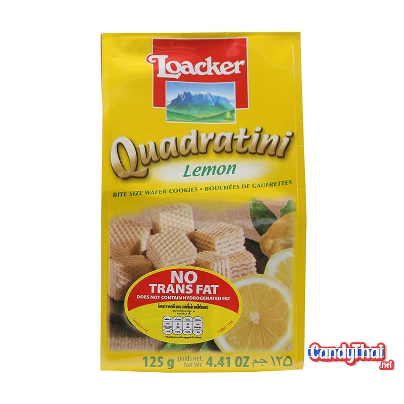 Loacker Lemon Wafer 125g. - Candy Thai