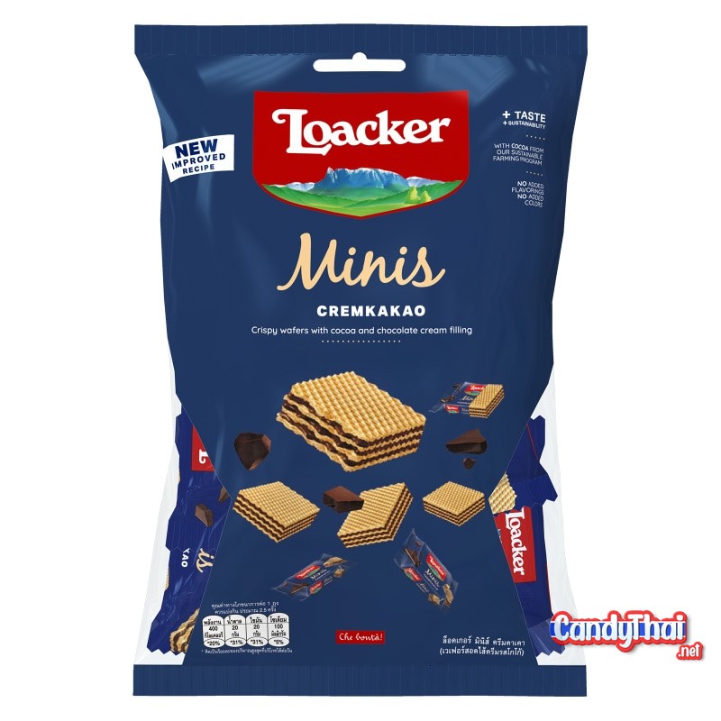 Loacker Minis Cacao Wafer 80g. - Candy Thai