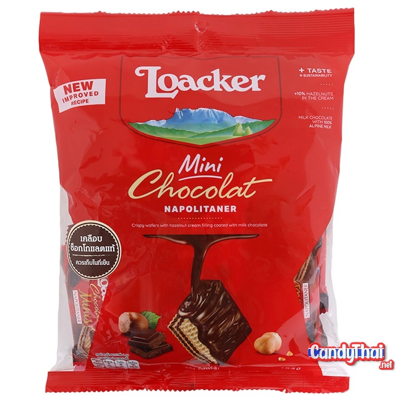 Loacker Minis Chocolate Wafer Napolitaner 152g. - Candy Thai