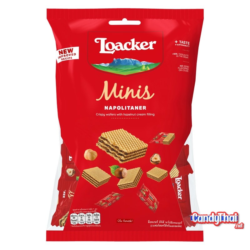 Loacker Minis Napolitaner Wafer 80g. - Candy Thai