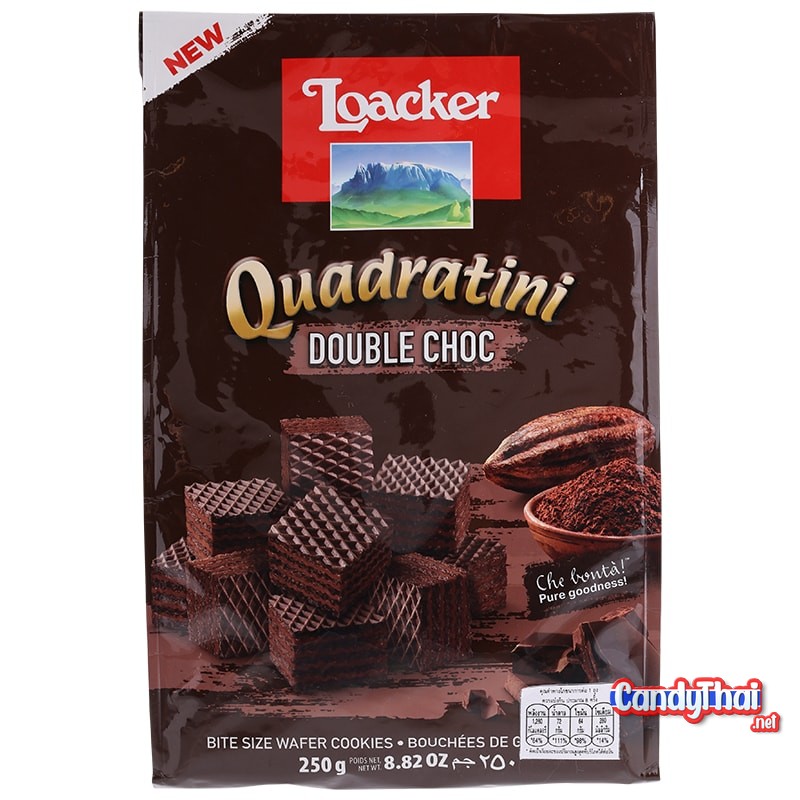 Loacker Quadratini Double Choc 250g. - Candy Thai