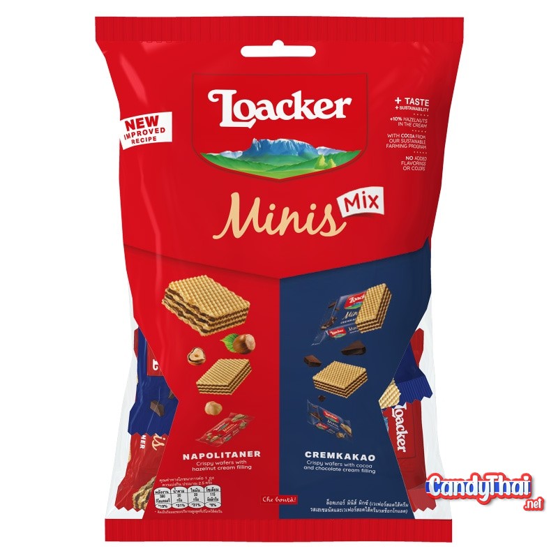 Loacker Wafer Minis Assorted 80g. - Candy Thai