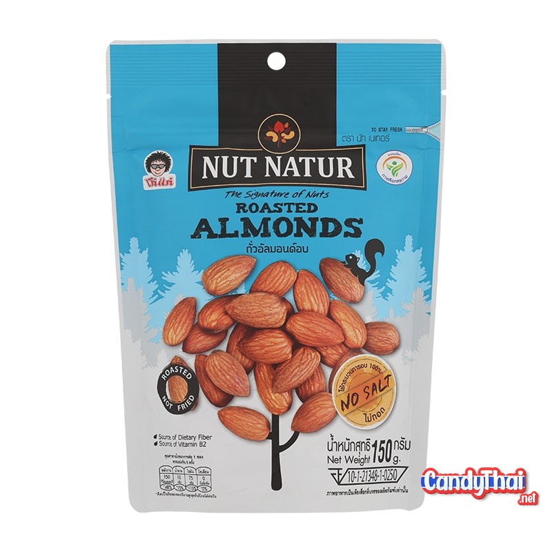 Nut Natur Roasted Almonds 150g. - Candy Thai