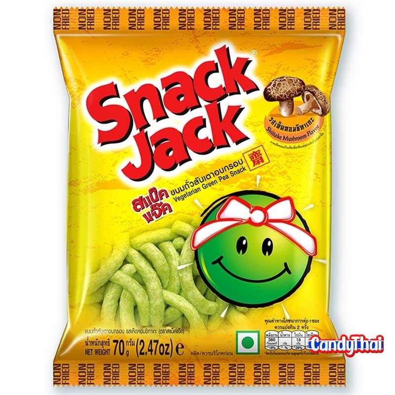 Snack Jack Green Nut Shitaka Mushroom 70g. - Candy Thai