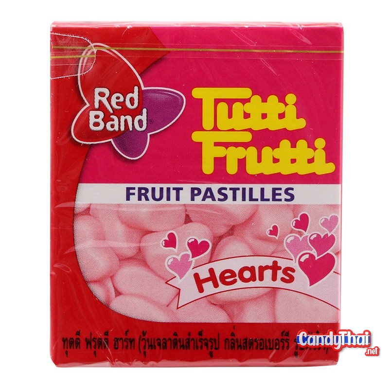 Tutti Frutti Hearts Gummy 15g. - Candy Thai