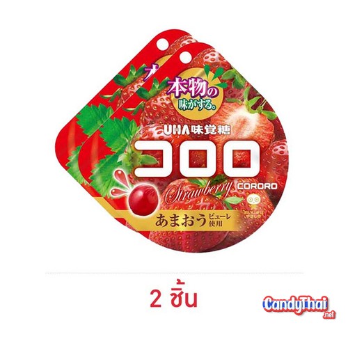 Yuharo Cororo, strawberry jelly 40 grams - Candy Thai