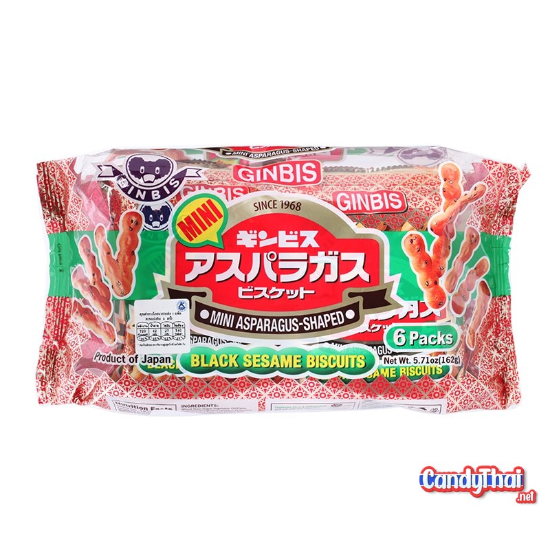Ginbis Biscuit Asparagus Mini 162g. - Candy Thai