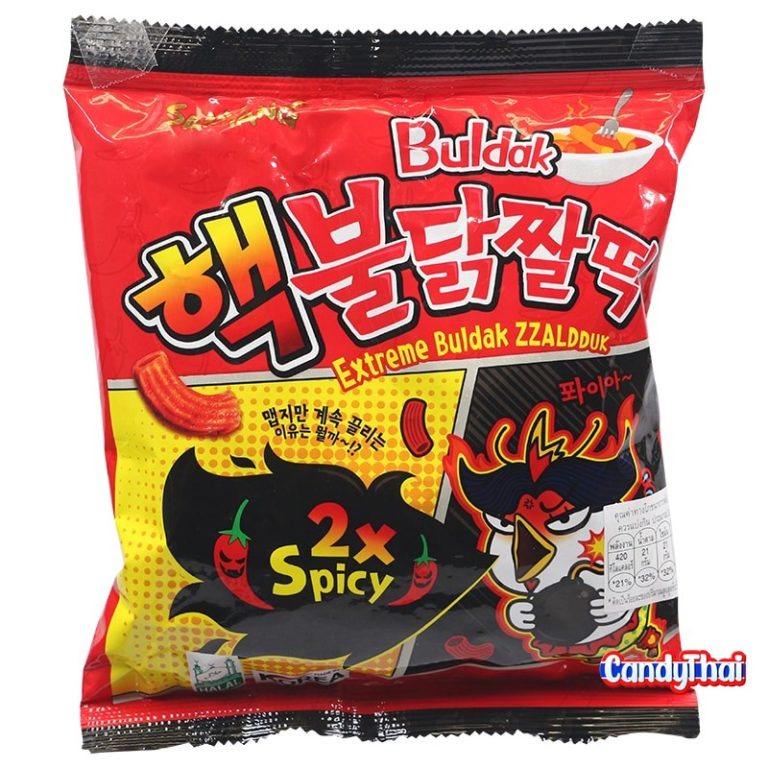Samyang Extreme Hot Chicken Zzaldduk Snack 80g. - Candy Thai