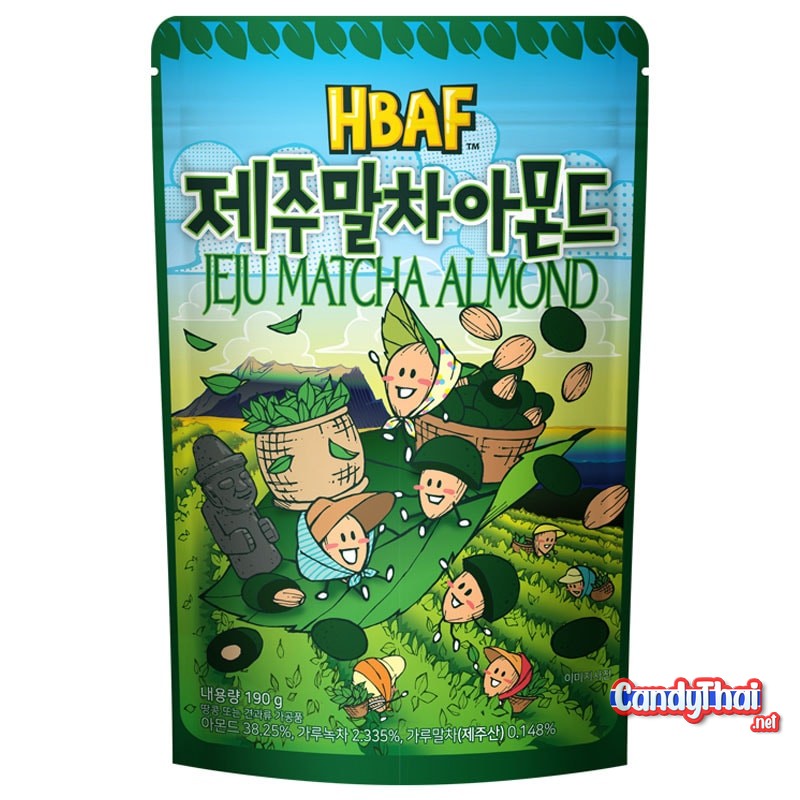 HBAF Jeju Matcha Almond 190g. - Candy Thai