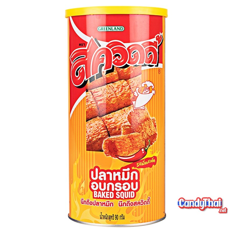 Squidy Baked Squid Hot and Spicy 90g. - Candy Thai