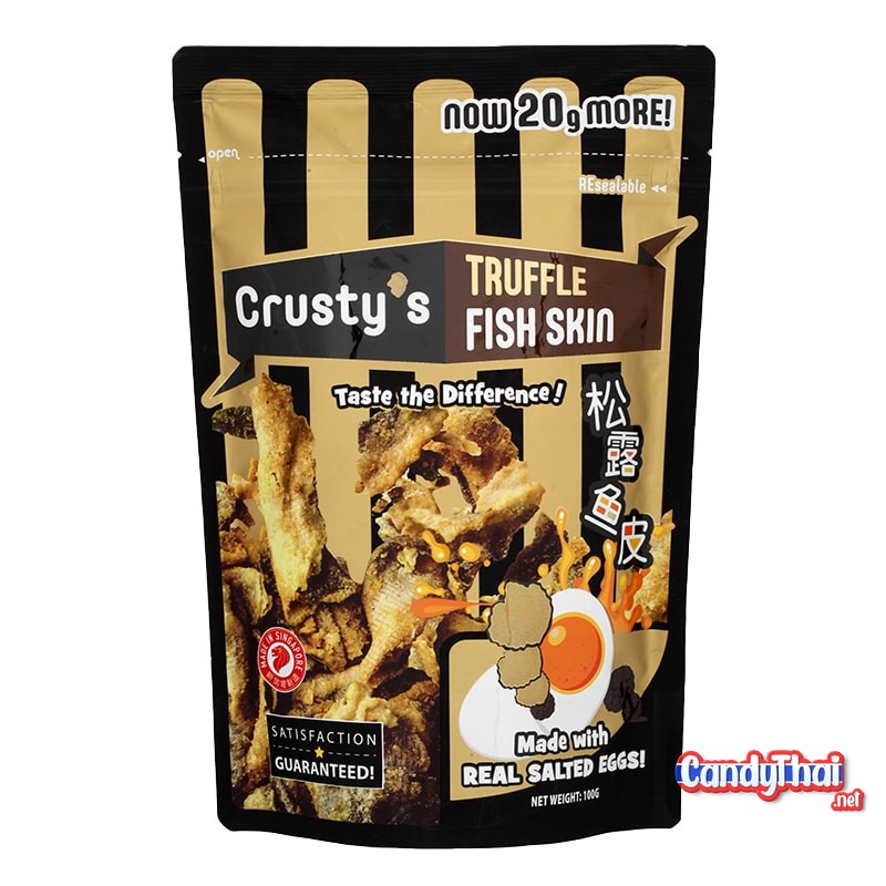Crustys Truffle Fish Skin 100g. - Candy Thai